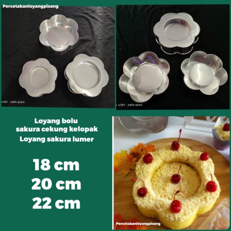 Piscina pan/ petal concave sakura pan/ petal pond sakura pan | Shopee ...