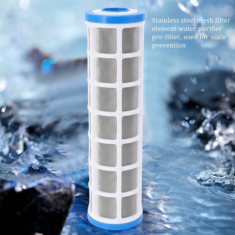 10 Inch Stainless Steel Wire Mesh Filter Cartridge Water Purifier Pre ...
