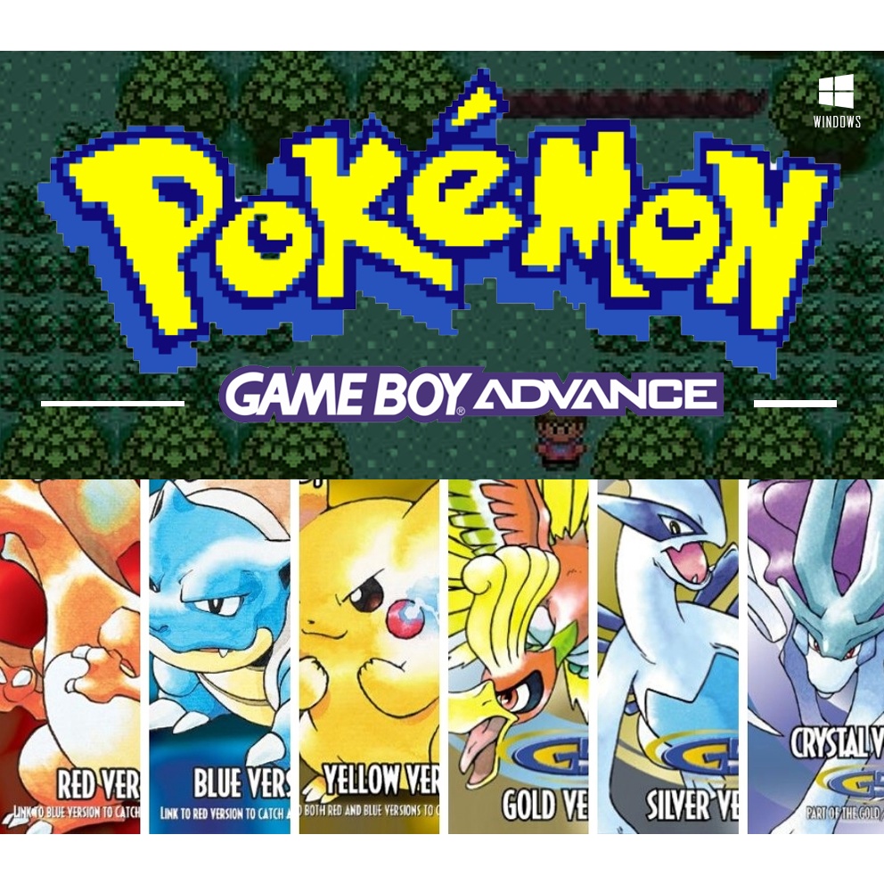 【Classic PC Games】Pokemon GBA Complete Collection (15 in 1) for Windows ...
