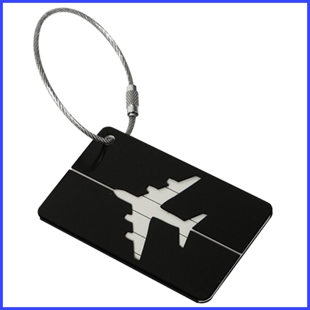 Travel Tags For Luggage ID Name Aluminum Airplane Pattern Metal Luggage ...