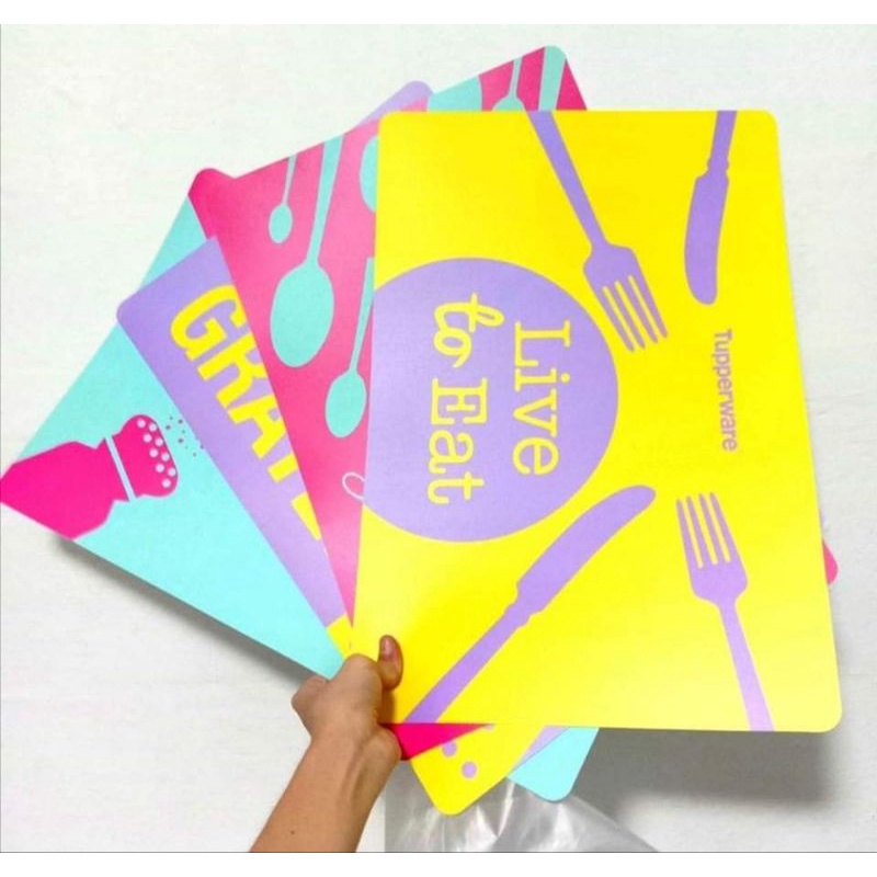 [TUPPERWARE] Wonderful Life Placemats (4pcs) Table mat Pelapik meja ...