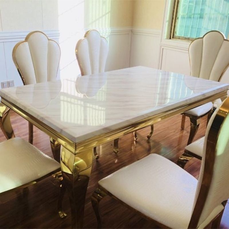 Meja makan marble Dining Table | Shopee Malaysia