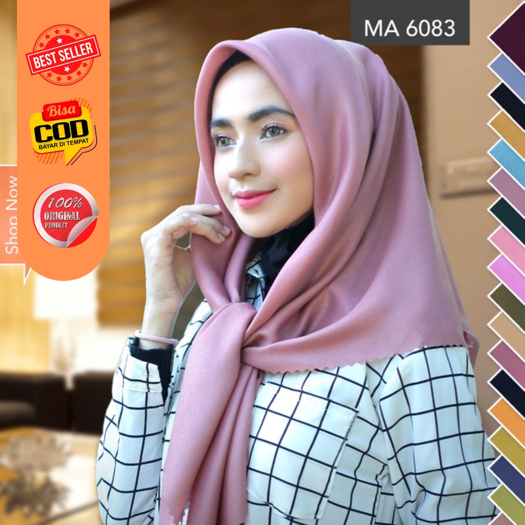 Quadrilateral Hijab Quadrilateral Rays Glamor Hijab Azara Plain Laser Cut Veil Cool Material ...