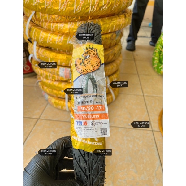 TYRE CHEETAH TUBELESS 50/90-17 TRYE RACING 2024 | Shopee Malaysia