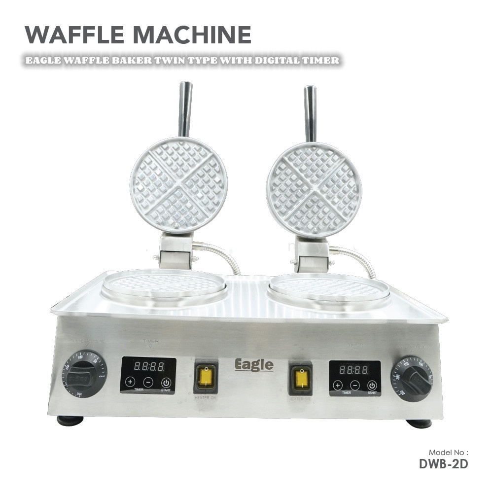 READY STOCK EAGLE Waffle Baker Machine Twin Type With Digital Timer | Shopee Malaysia