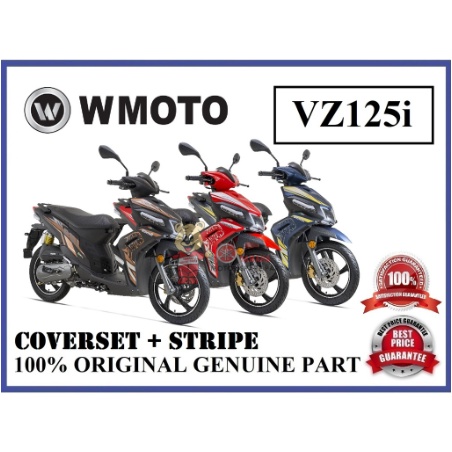 (100% ORIGINAL) WMOTO VZ125i COVERSET + STRIPE // 64000-ES125-2021 ...