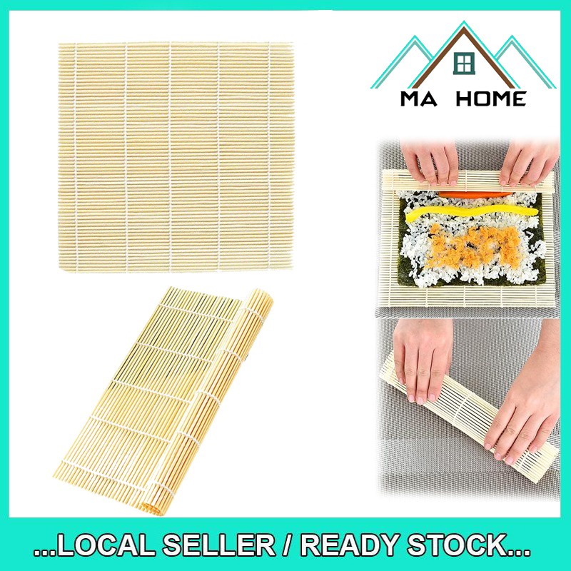 MA Home Sushi Mat DIY Homemade Sushi Japanese Sushi Maker Bamboo ...