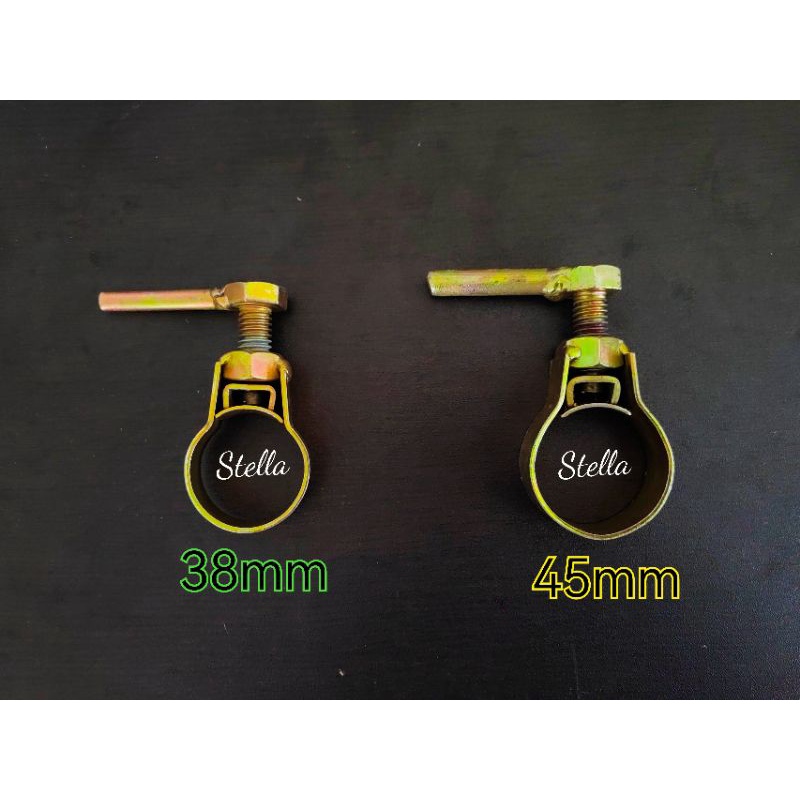 38mm&45mm Oil Palm Round Pole Clamps Nuts pole clip klip galah / clip ...