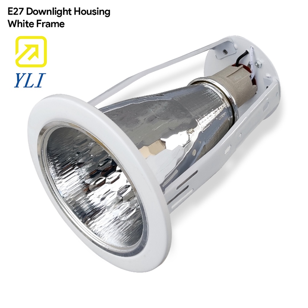 YLI 4" / 6" LED Recessed E27 / PLC Fitting LED Downlight suits All E27 ...