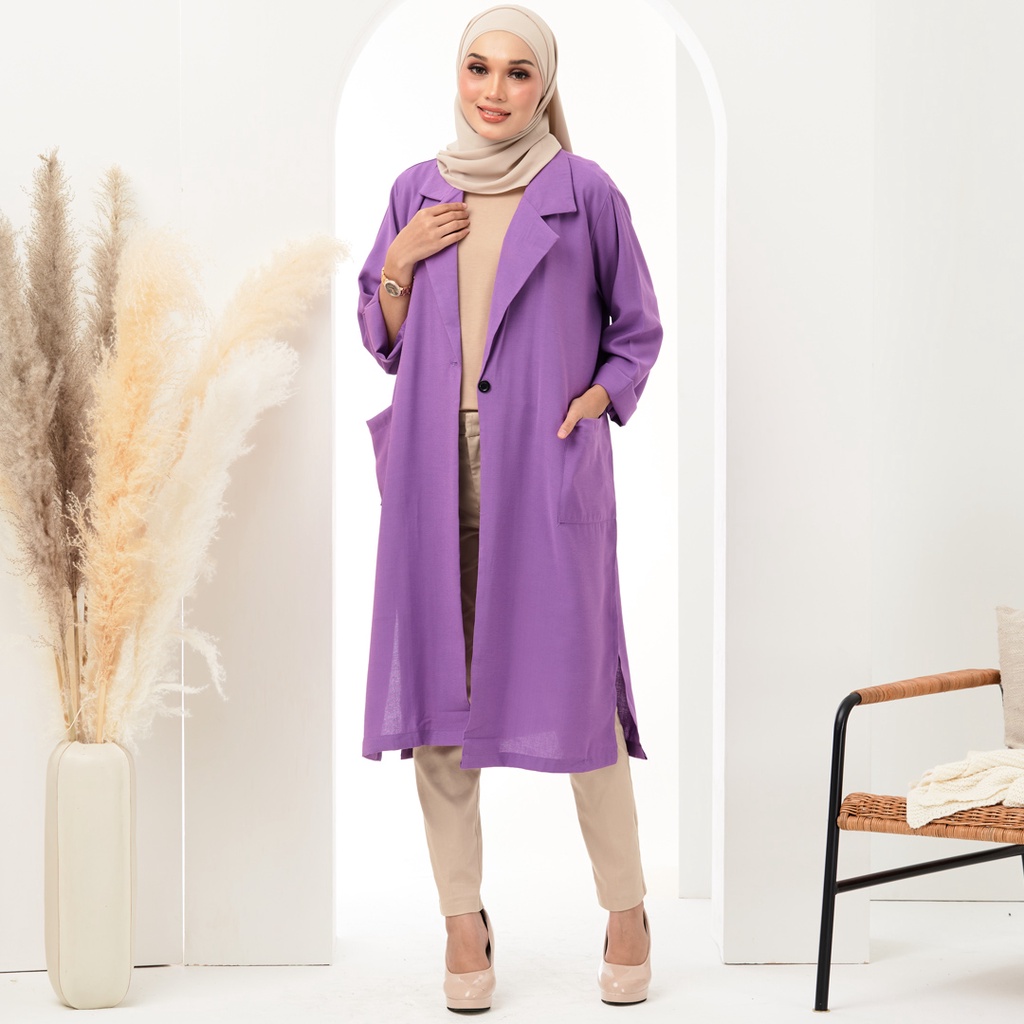 TRENCH COAT NAURAA ( CALLAACLOSET ) | Shopee Malaysia