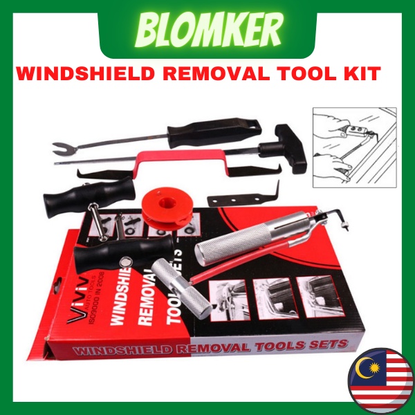 7pcs/set Professional Car Windshield Windscreen Rubber Remover Cut Tool ...