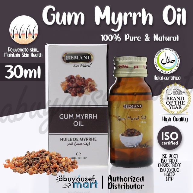 Minyak Getah Arab | Hemani Gum Arabic Myrrh Oil Luban Al-Manna 30ml ...