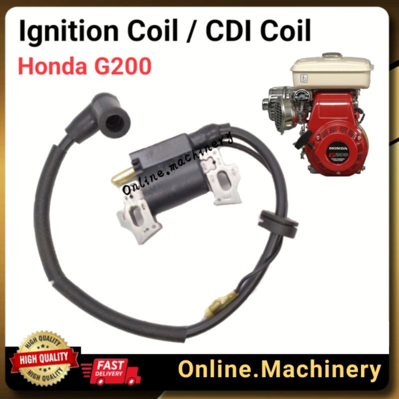 Honda 5.5HP G200 CDI Electronic Ignition Coil Pump Air Honda Plug Coil ...