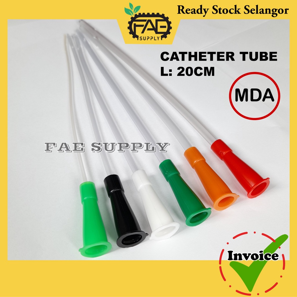 Nelaton Female Catheters tube bladder Catherization Tube Kencing Wanita ...