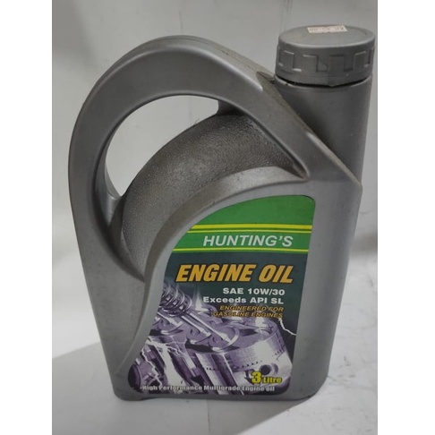 Hunting's Engine Oil 10W/30 API SJ/CF (3 Liters) | Shopee Malaysia