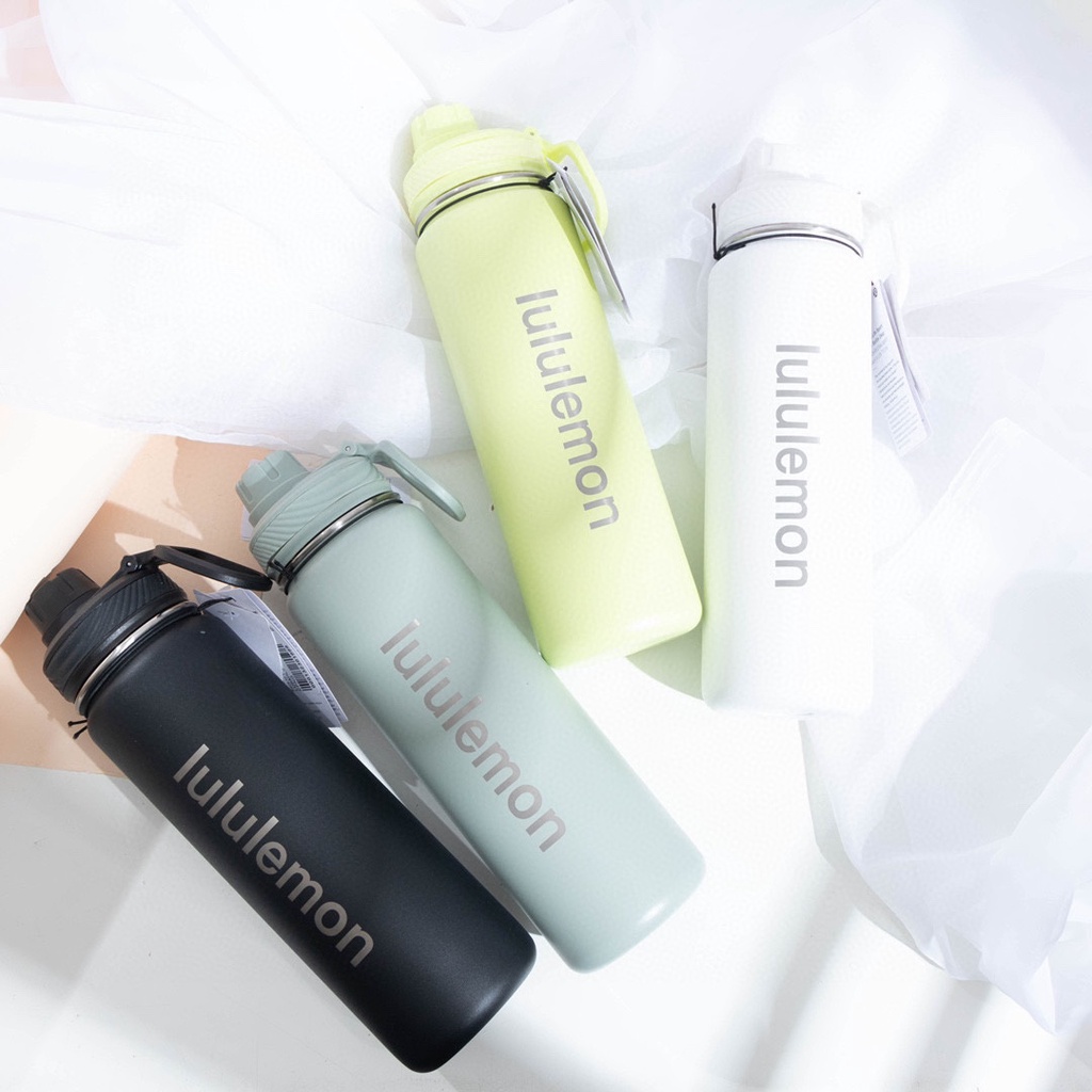 710ml Lululemon Sports Water Bottle Stainless Steel Thermos Portable ...