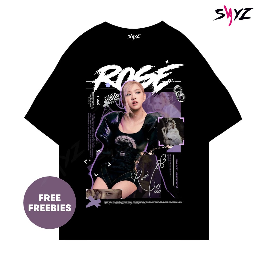 'READY.. Blackpink Rose T-Shirt'On The Ground' Album ver - Rose Park ...