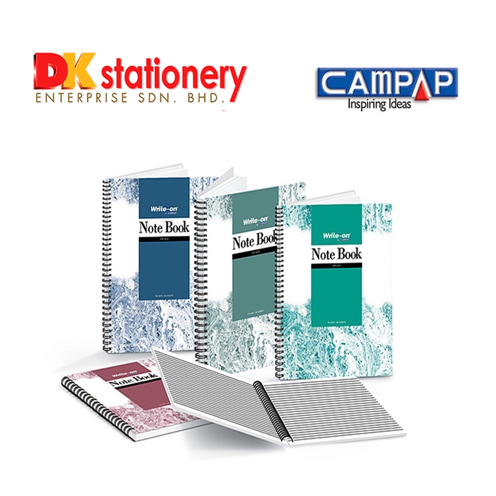 Campap Spiral Bounded Note Book I 70gsm 50 Sheets | Shopee Malaysia