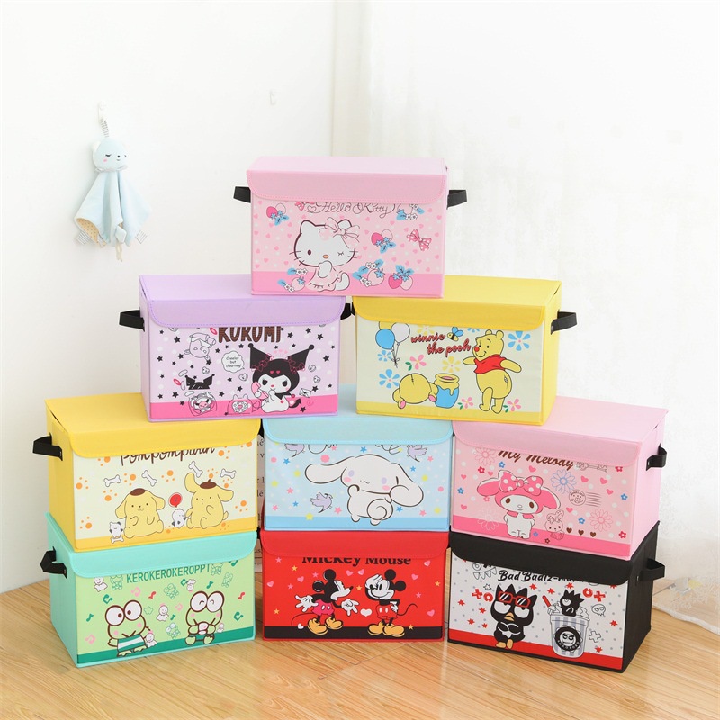 4CLOVER Cute Cartoon Foldable Storage Box Ready Stock可爱卡通收纳盒 | Shopee ...
