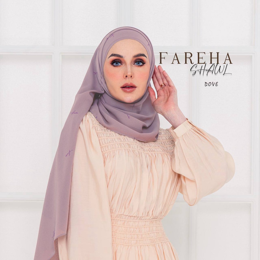 Shawl Fareha Terbaru Chiffon / Selendang Labuh Panjang / Ironless ...