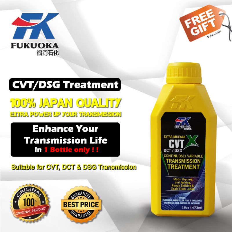 [New Generation] FK High Mileage CVT X 75k DCT/DSG CVT Treatment::stop leak/tune up formulation ...