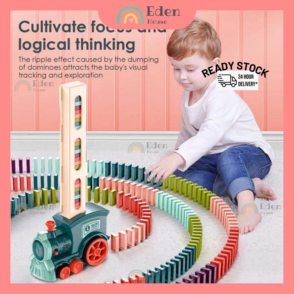 Domino Train Toy Dominoes Automatic Domino Block Laying Train Model ...