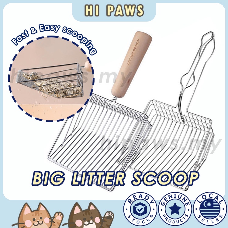 XXL Metal Litter Scoop Penyedok Besar Besi Pasir Kucing Cat Toilet ...