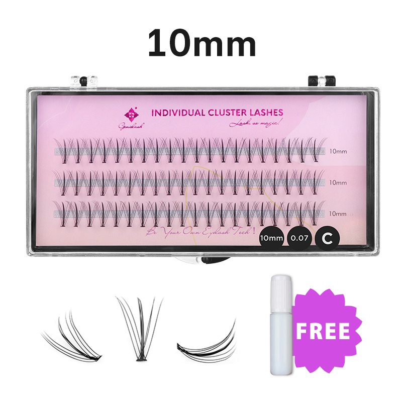 Genielash Fairy Eyelashes 8mm-14mm Fishtail Eyelash Cluster Spikes Lash ...