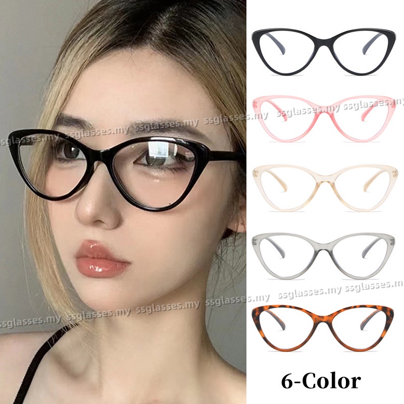 European and American Trendy New Cat's Eye Glasses Anti Blue Light ...
