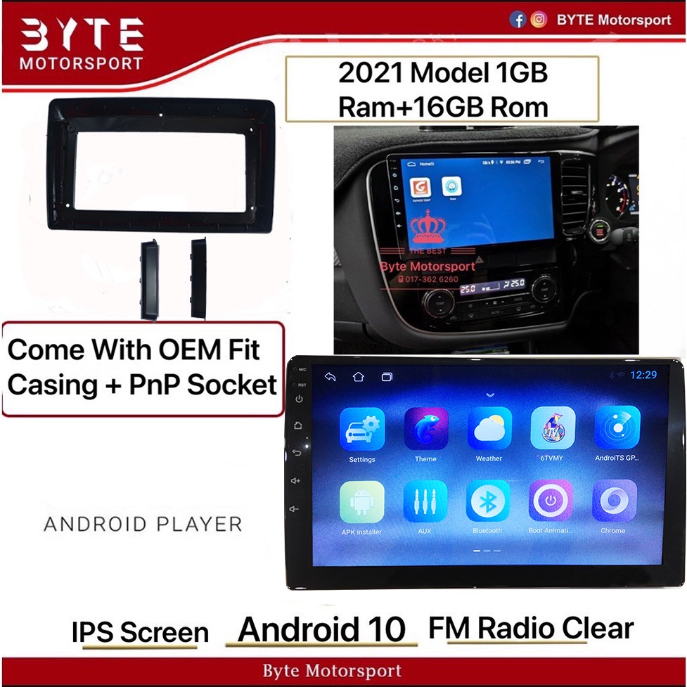 🇲🇾 🏧Economy Set🏧 [1+16] Mitsubishi Outlander 2016-2020 Android Player 💯 ...