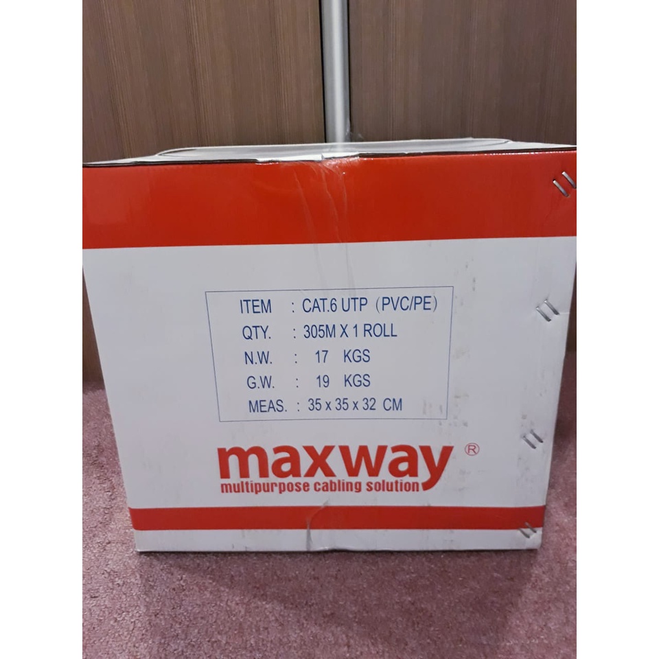 Maxway CAT6 UTP IN/Out Door (PVC/PE )-305meter | Shopee Malaysia