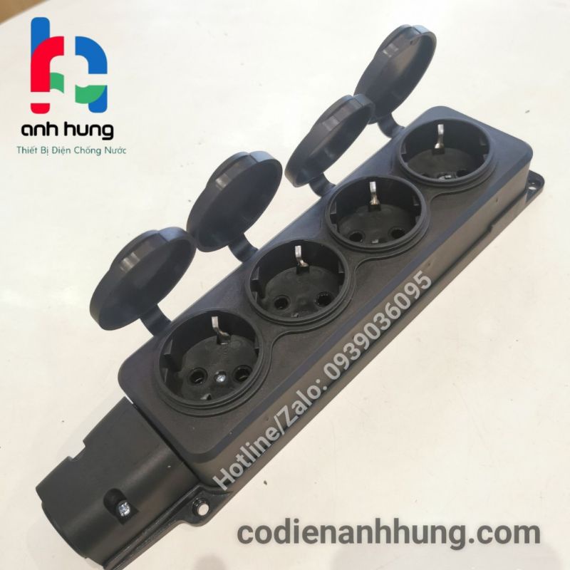 4-outlet Waterproof Outdoor Power Socket – European Power Socket ...