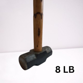 BLACKSMITH SLEDGE HAMMER WITH RATTAN ROTAN HANDLE (Sledge Hammer ...