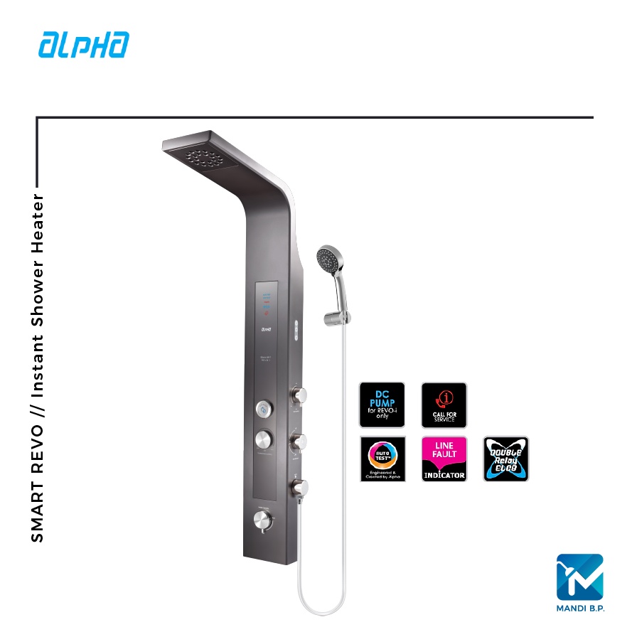 Alpha New Generation Of Instant Shower Heater SMART REVO i With Pump ...