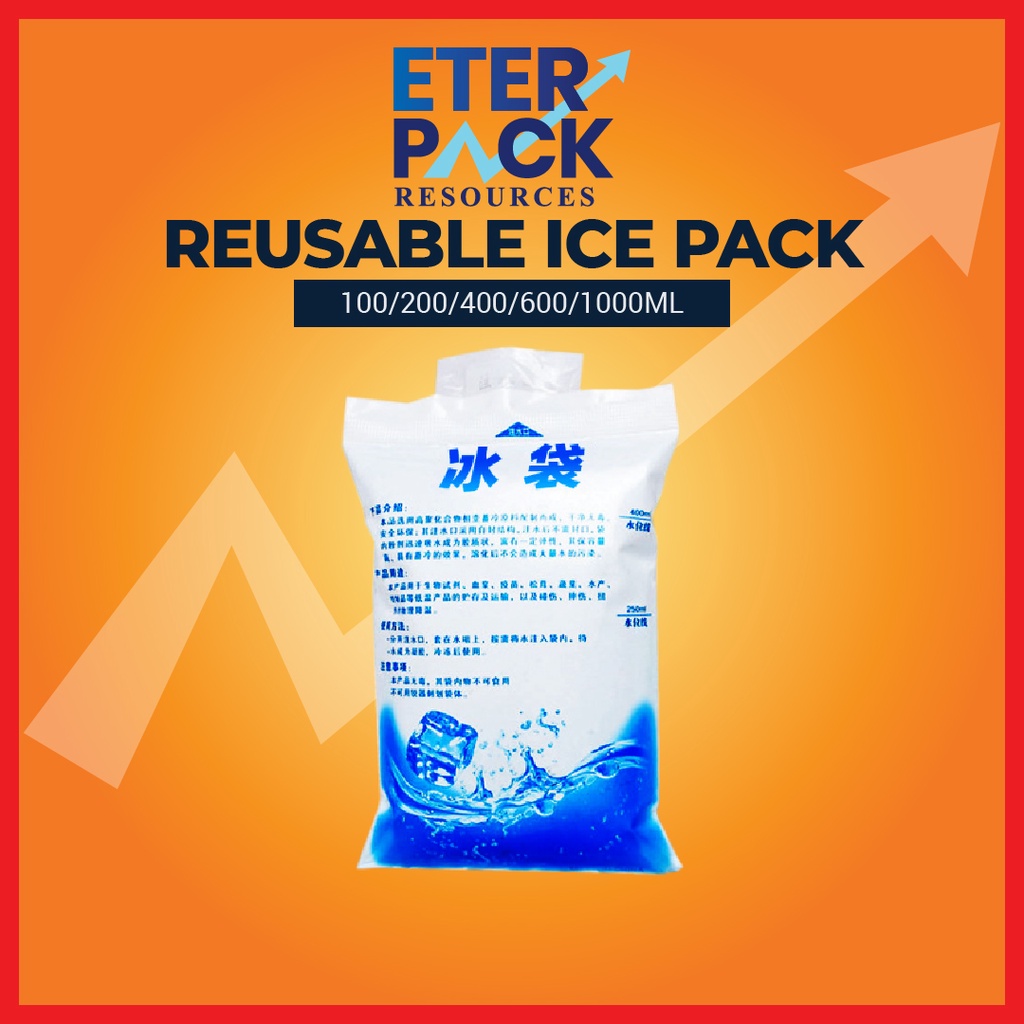 Extra Thick 100/200/400/600/1000ml Reusable Ice Pack for Breast Milk ...