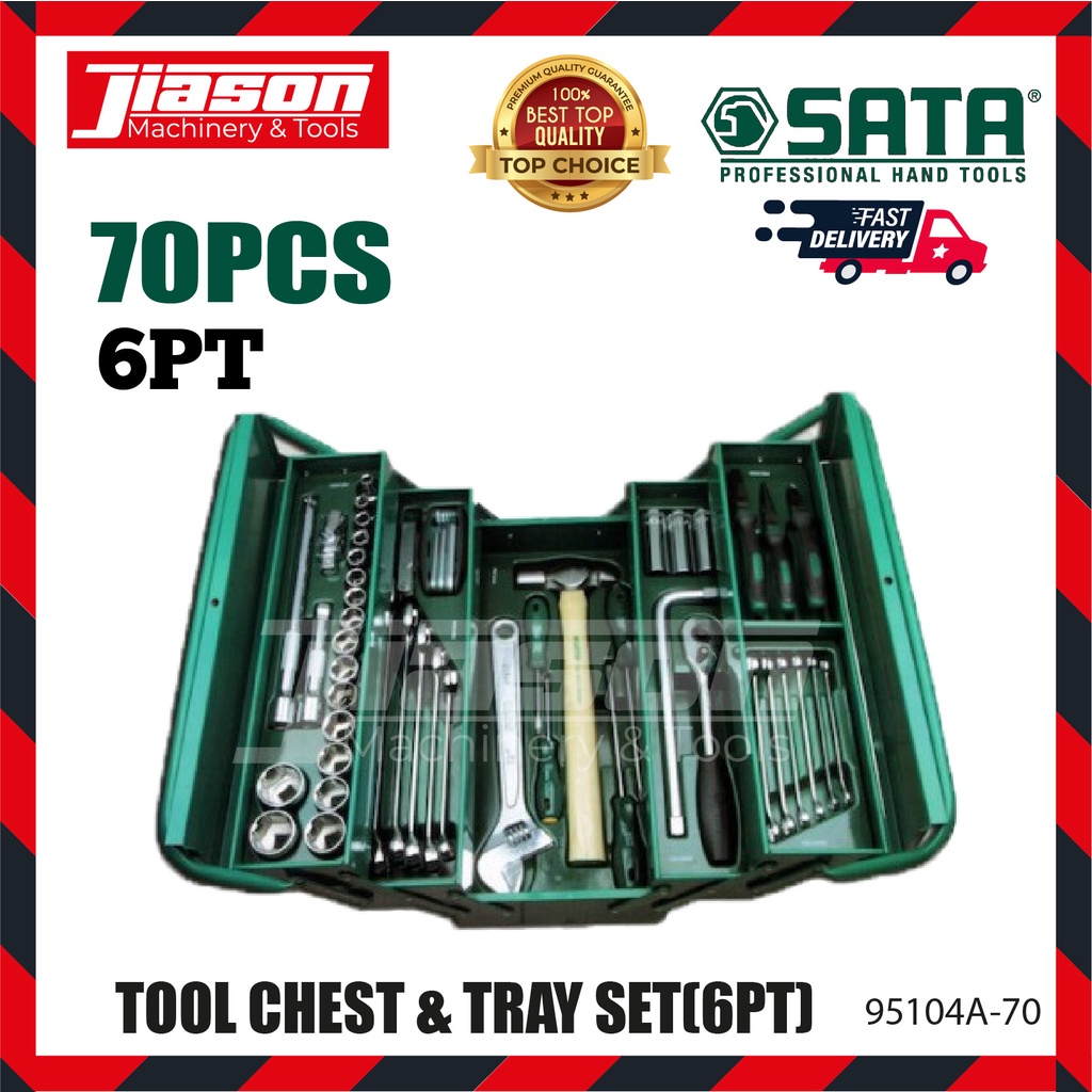 SATA 95104A-70 / 95104A-70-6 Cantilever Mechanic Tool Chest 70pcs ...