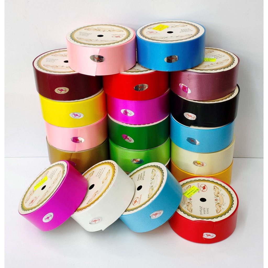 ( RB 0043 ) 1.5"/3.80cm lebar PP riben +/- 18meter segulung | Shopee ...