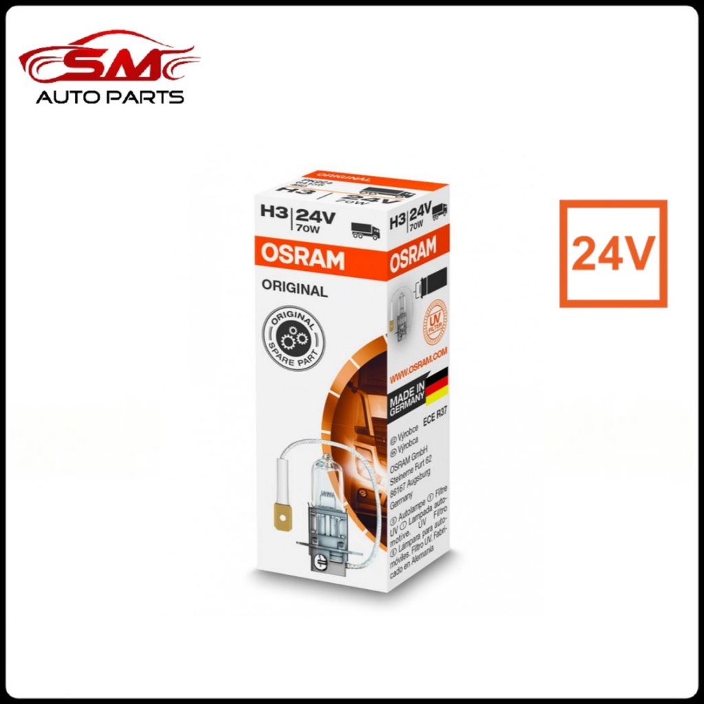 Original Osram 64156 H3 24V 75W Halogen Light Car Bulb ( Made In ...