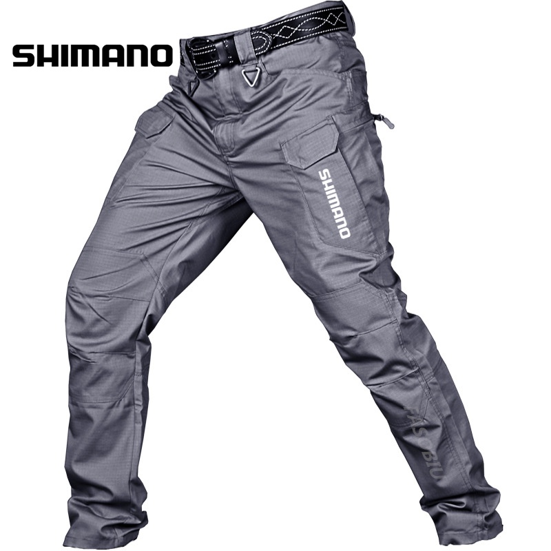 Shimano Fishing Pants Waterproof Fishing Clothes Hiking Multi-Pocket ...