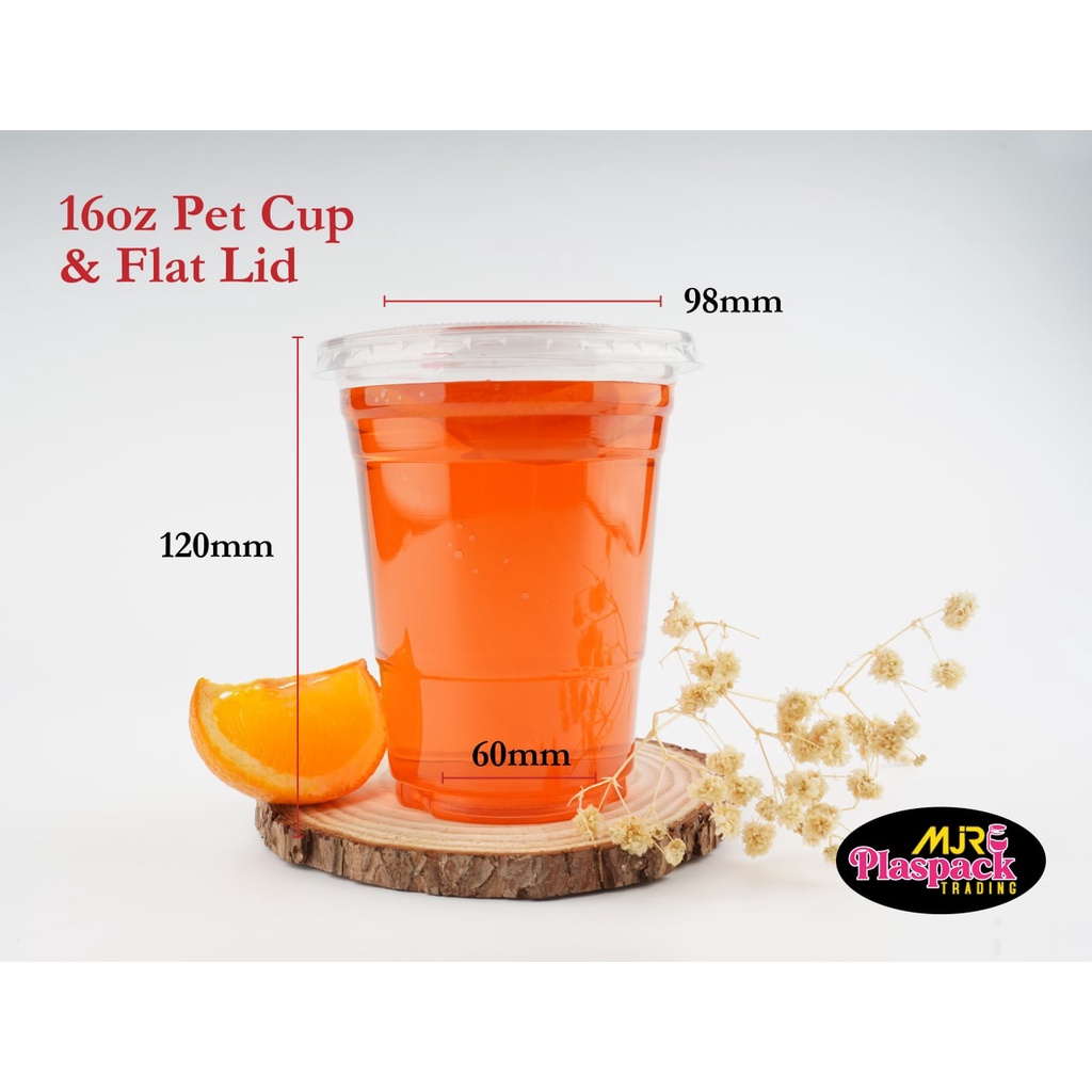 (50pcs) PET Cup/ Thai Milktea Cup/ Take Away Plastic Cup/ Cup Boba ...