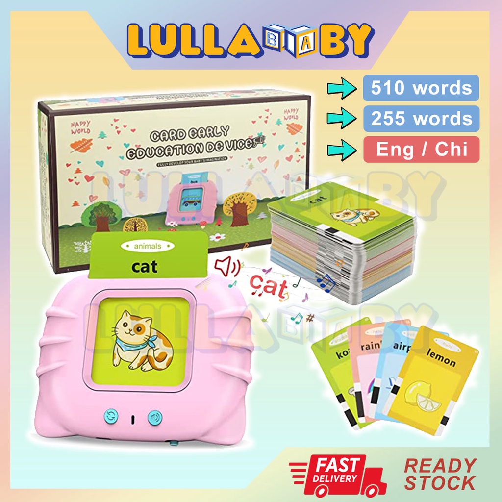 🔥READY STOCK🔥Flash Card Reader Kids Toys Smart English Speaker ...