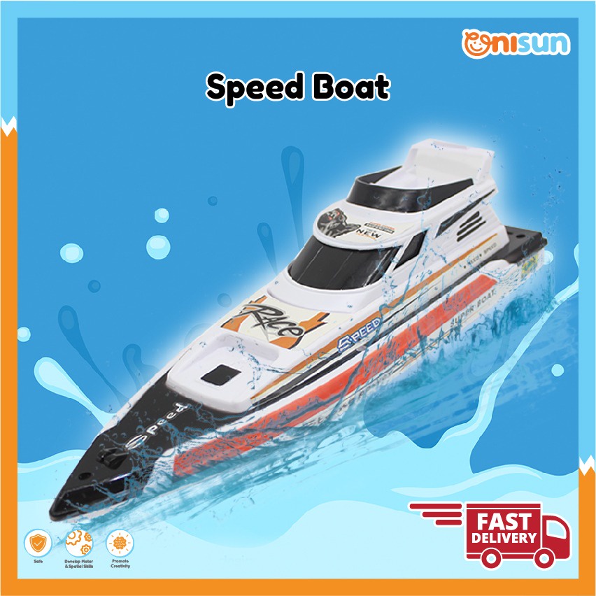 【Ready Stock】Kids Boy Fun Outdoor Auto Moving Speed Racing Boat ...