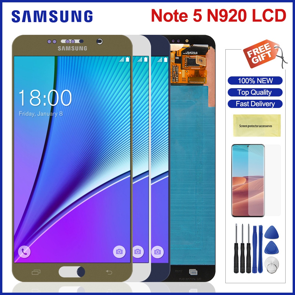 5.7'' ORIGINAL LCD For SAMSUNG Galaxy Note 5 Display Touch Screen N920A ...