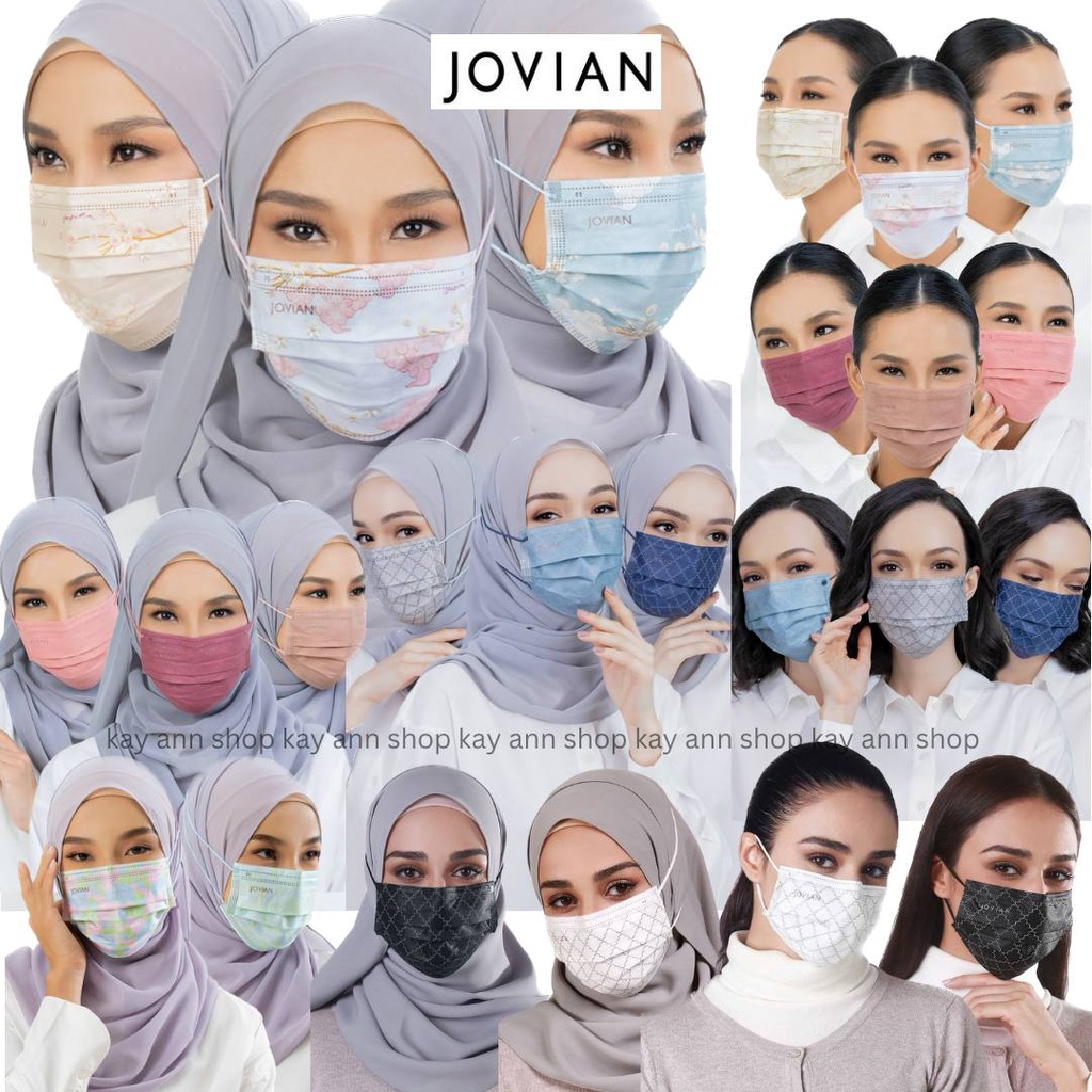 [Original] Jovian Disposable 3-Ply Headloop / Earloop Mask | Shopee ...