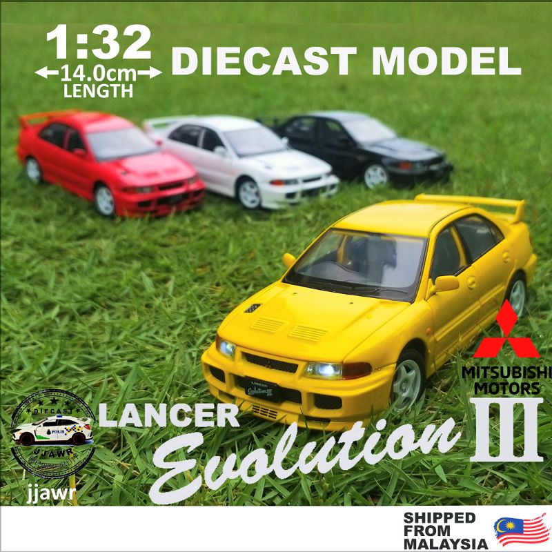 1:32 Mitsubishi Lancer Evolution 3 Evo 3 Evo III Proton Wira Model ...