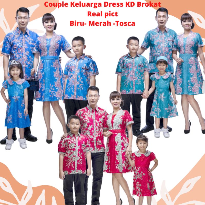 Baju Batik Dress Couple Dress family Batik Dress family Batik Clothes ...