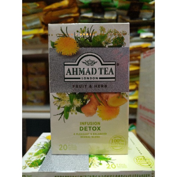 Ahmad Fruit and Herb Infusion Detox( 20 foil wrapped tea bags) | Shopee ...