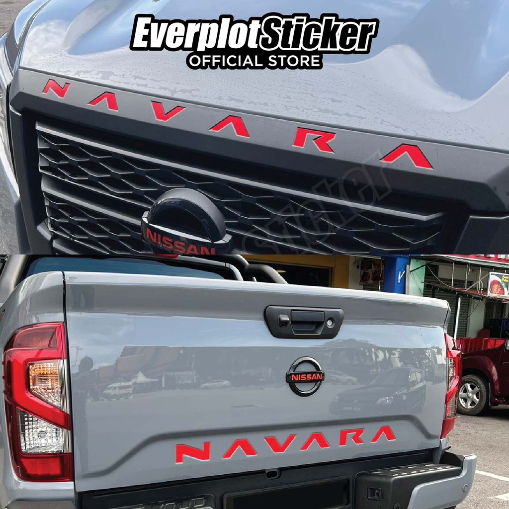 NISSAN NAVARA PRO4X grill sticker Front / Rear 【HIGH QUALITY】 | Shopee ...