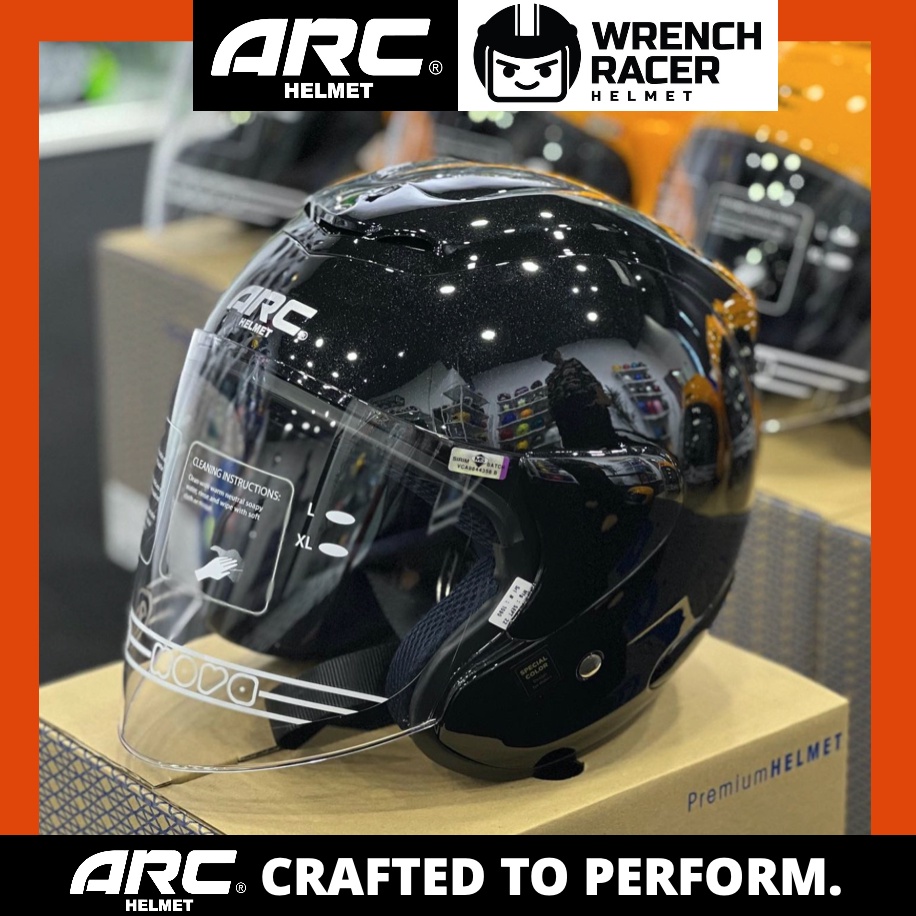 Helmet ARC Ritz ★Pastel & Modern Color V2★ - Modern Grey / Pastel Pink ...