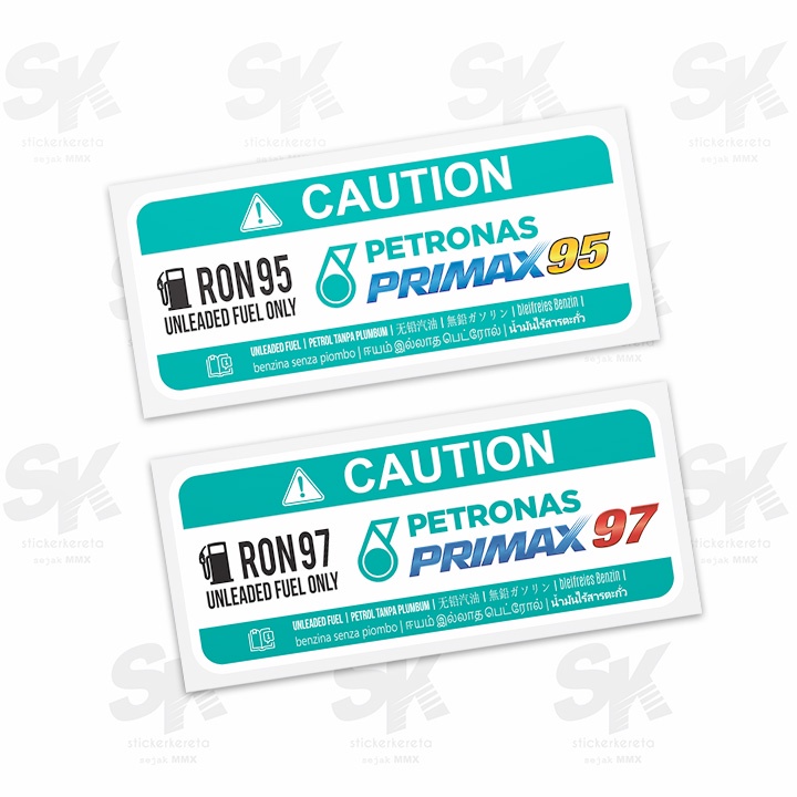 Sticker Amaran Petrol Petronas RON 95 RON 97 | Shopee Malaysia